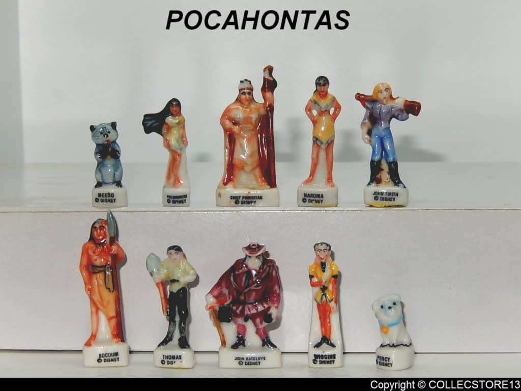 SERIE COMPLETE DE FEVES POCAHONTAS - DISNEY - Fèves de collection ...