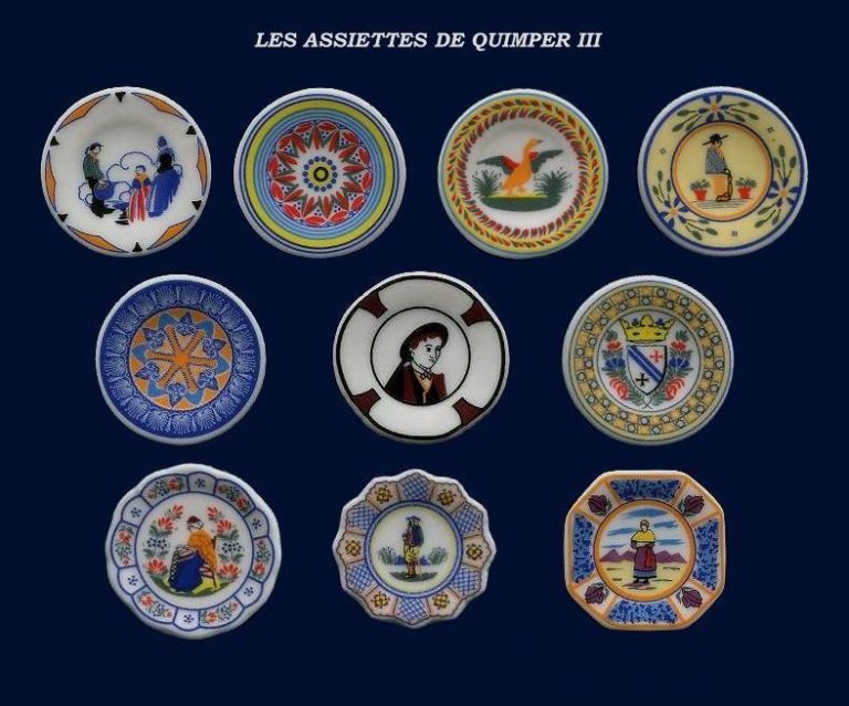 SERIE COMPLETE DE FEVES LES ASSIETTES DE QUIMPER 3 - Fèves de ...