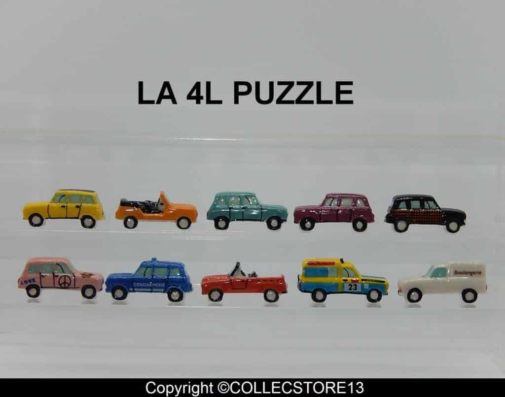 SERIE COMPLETE DE FEVES LA 4L PUZZLE - Fèves de collection - CollectStore