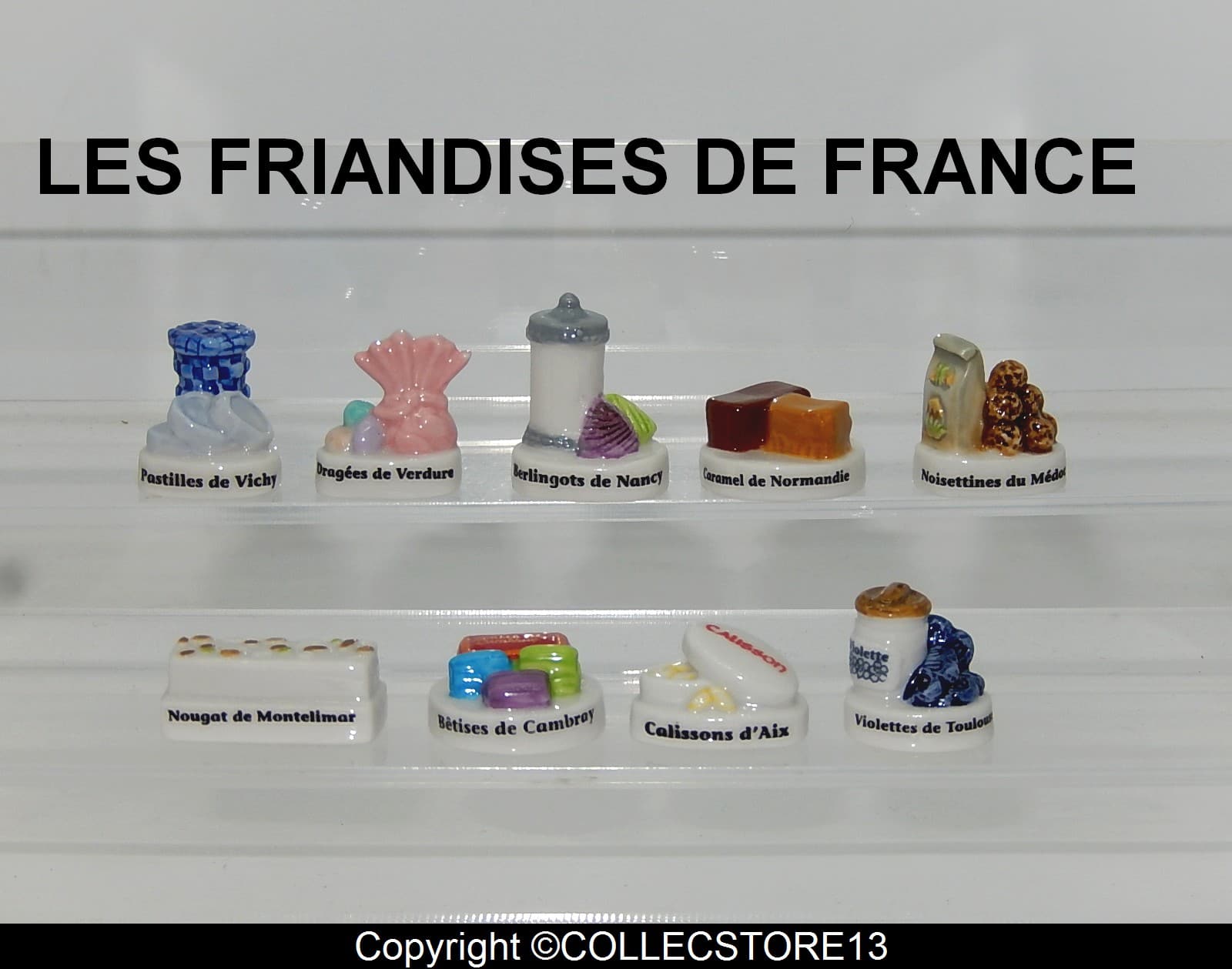 SERIE COMPLETE DE FEVES LES FRIANDISES DE FRANCE - Fèves de collection ...