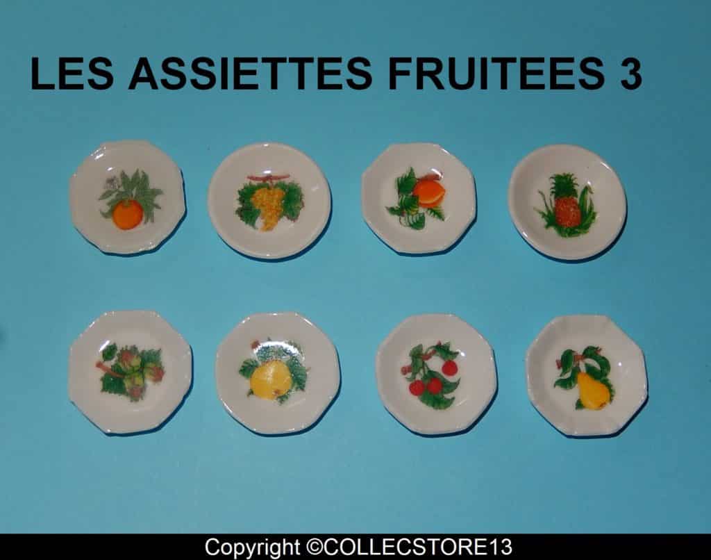 SERIE COMPLETE DE FEVES LES ASSIETTES FRUITEES 3 - Fèves de collection ...
