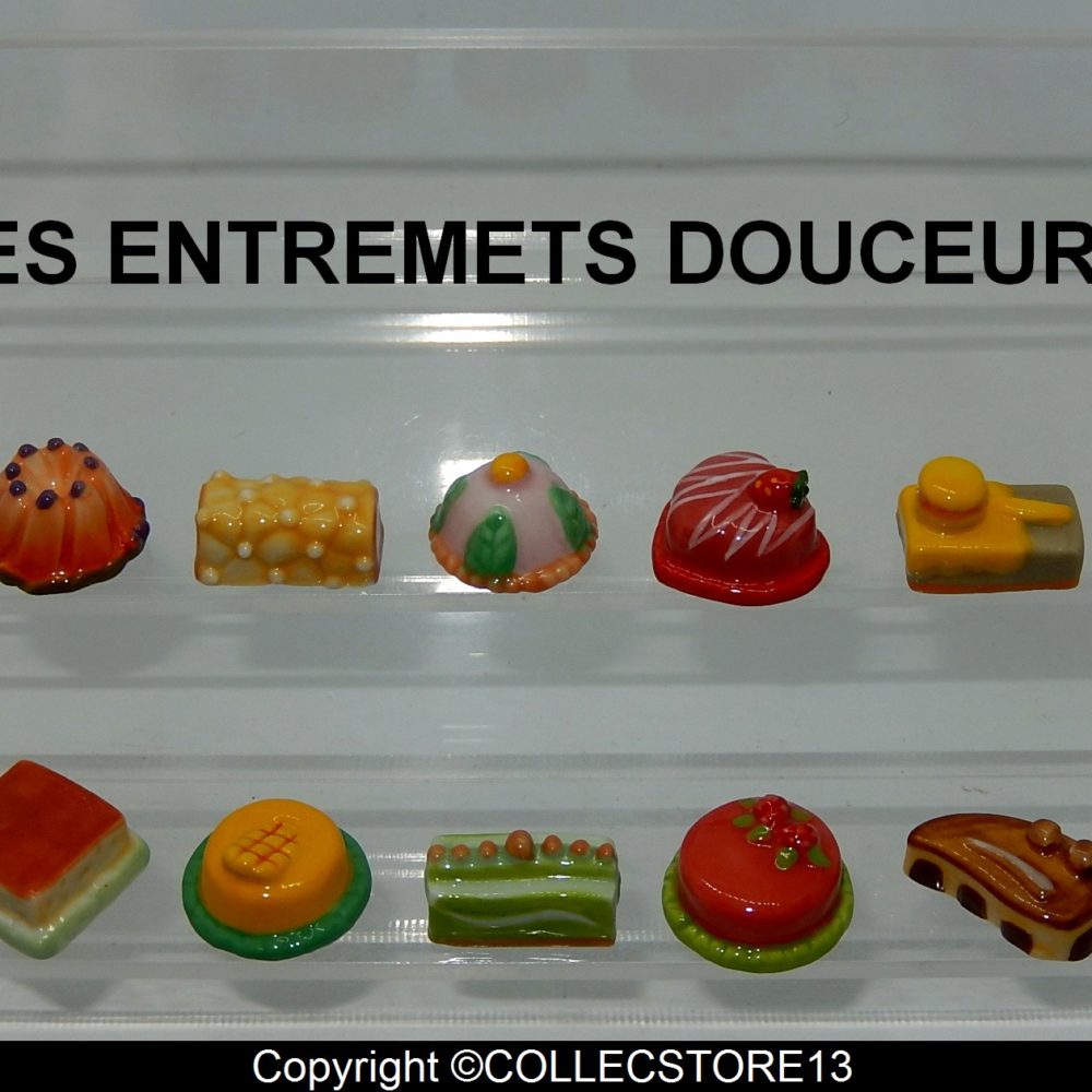 SERIE COMPLETE DE FEVES -LES ENTREMETS DOUCEUR 2021 -GATEAUX - Fèves de ...