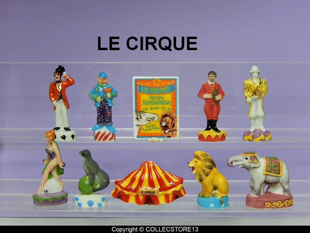 SERIE COMPLETE DE FEVES LE CIRQUE MAT +-BRILLANT -OR - Fèves de collection - CollectStore