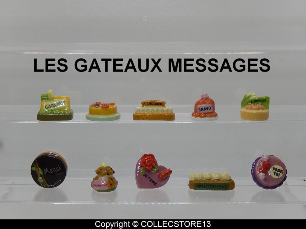 SERIE COMPLETE DE FEVES LES GATEAUX MESSAGES 2023 - Fèves de collection ...