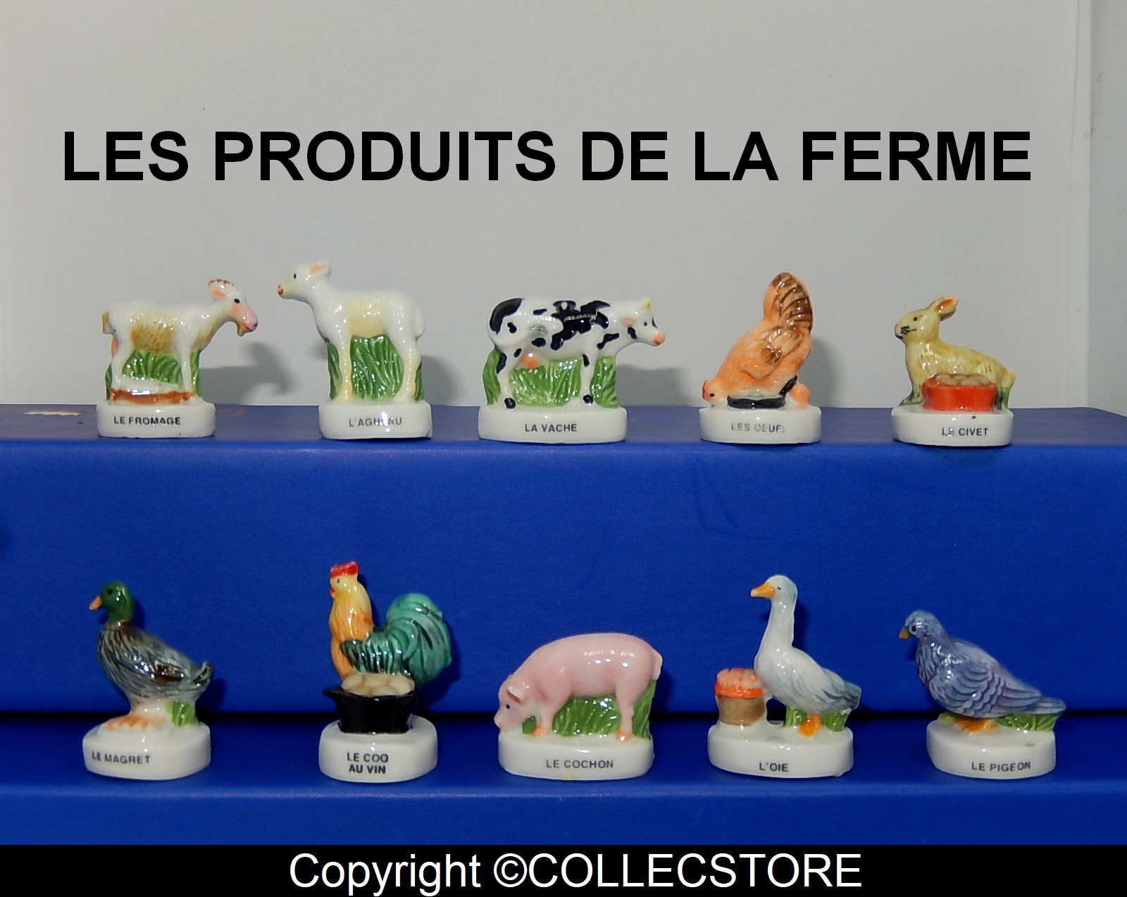 SERIE COMPLETE DE FEVES LES PRODUITS DE LA FERME-ANIMAUX- Fèves de collection - CollectStore