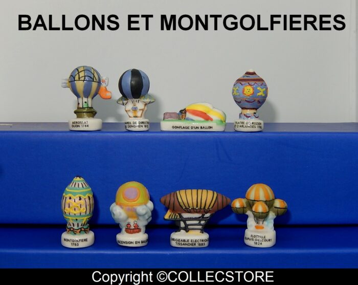 SERIECOMPLETE DE FEVES BALLONS ET MONTGOLFIERES - Fèves de collection ...