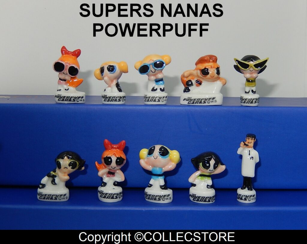 SERIE COMPLETE DE FEVES POWERPUFF-SUPERS NANAS - Fèves de collection ...