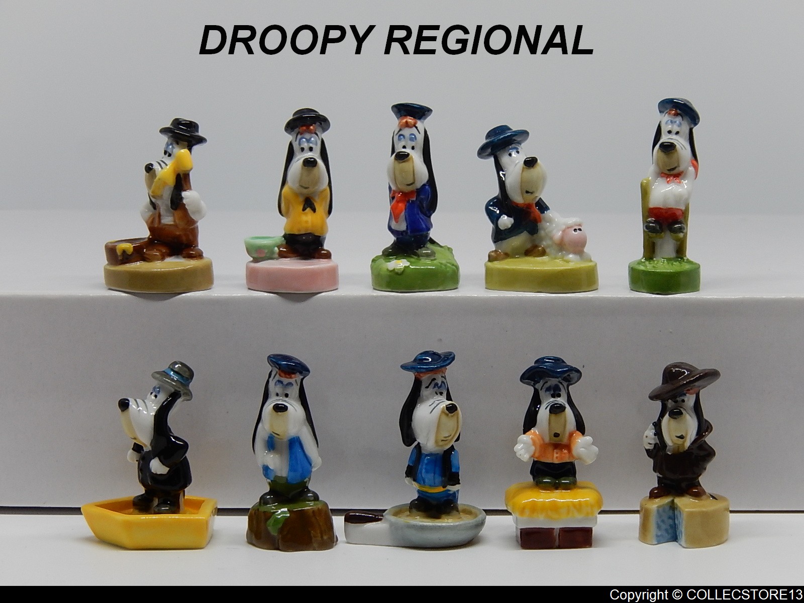 SERIE COMPLETE DE FEVES DROOPY REGIONAL - Fèves de collection ...
