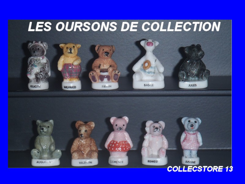 SERIE COMPLETE DE FEVES LES OURS BRILLANT - Fèves de collection ...
