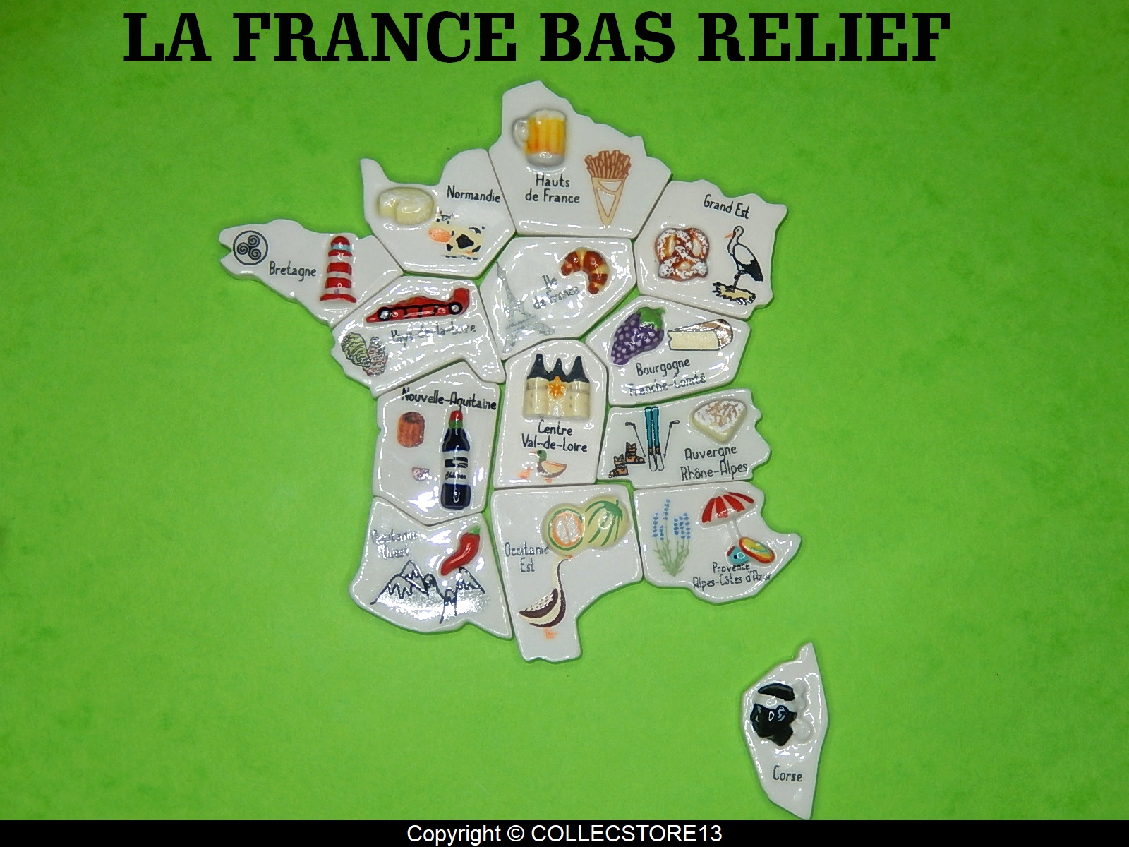 LA FRANCE BAS RELIEF 2026 - PUZZLE - Fèves de collection - CollectStore